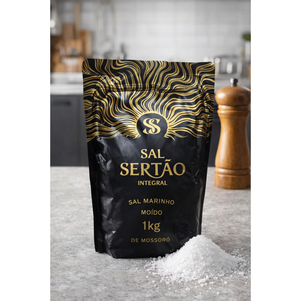 Sal Marinho Integral 1kg Moído - Sal Sertão | Shopee Brasil