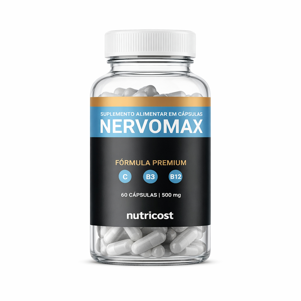 Nervomax Original 60 Cápsulas - Suplemento Natural, Nervo Max Loja ...