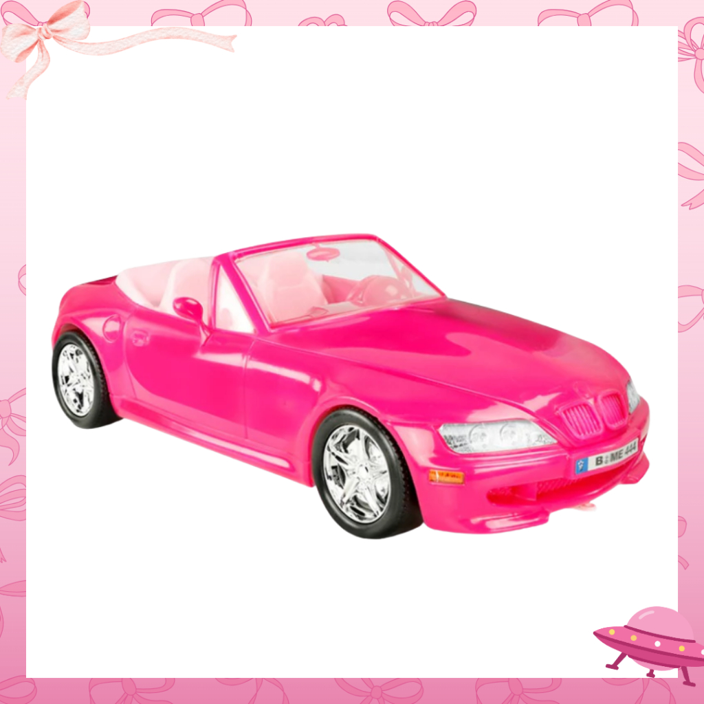 Carro Roadster Rosa 46cm Estilo Barbie Roma Brinquedos | Shopee Brasil