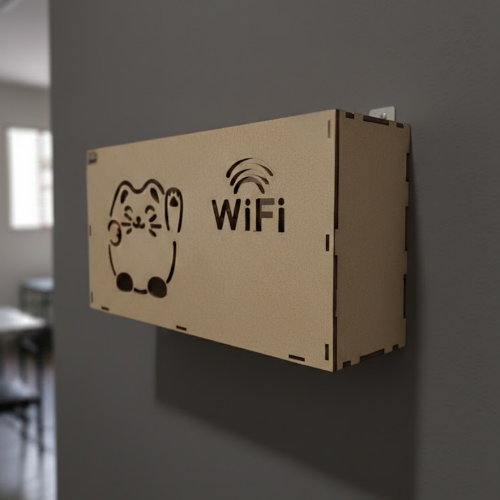 Porta Modem/Roteador de Parede em MDF - Escolha sua Cor | Shopee Brasil