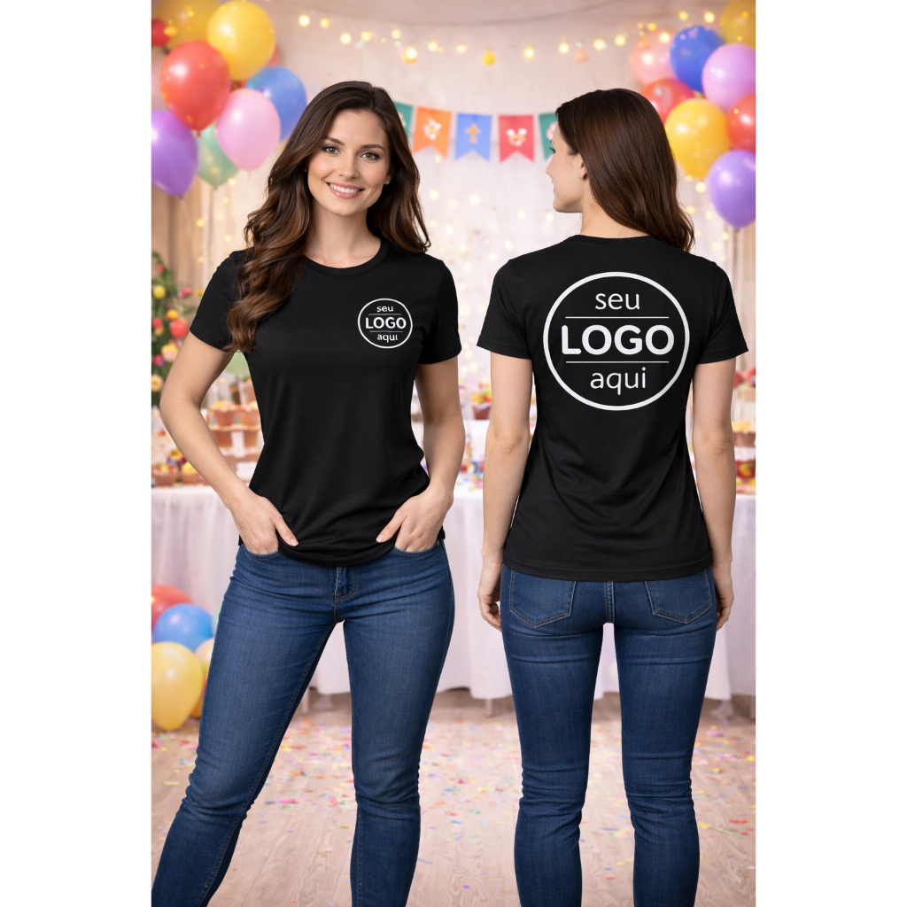 Camiseta Personalizada com Sua Logo Ideal para Empresas e Eventos ...