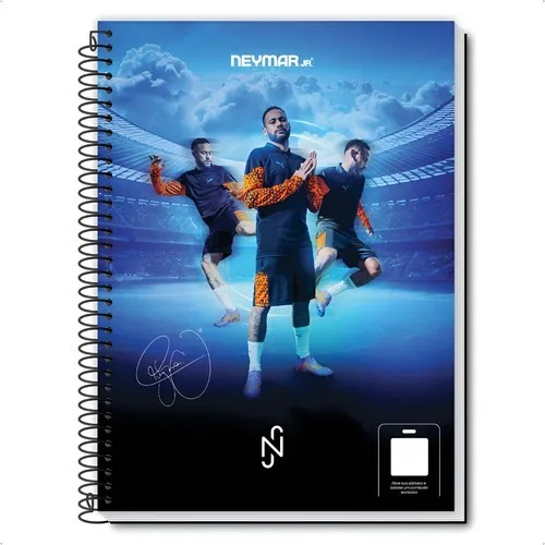Caderno Oficial Neymar Jr Camisa 10 Universitário Escolar 10 Materias ...