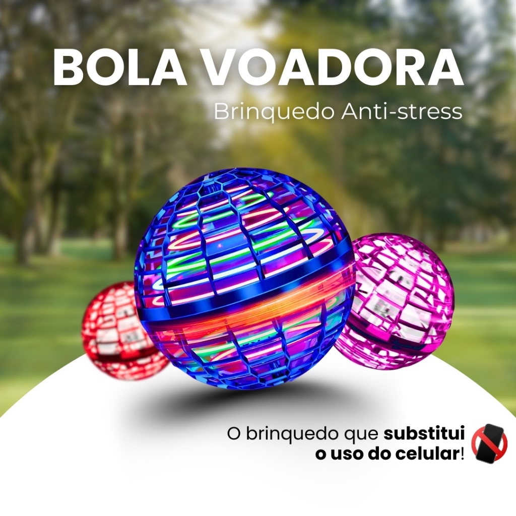 Bola Spinner Voadora Flutuante Boomerang com LED e Controle Mágica ...
