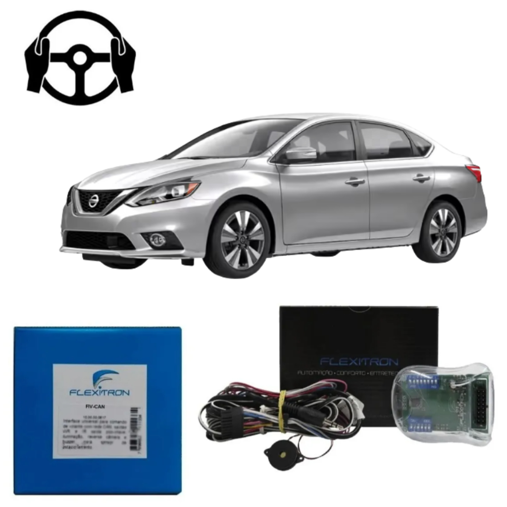 Interface Comando Controle de Volante Rede Can Bus Nissan Sentra 2017 ...