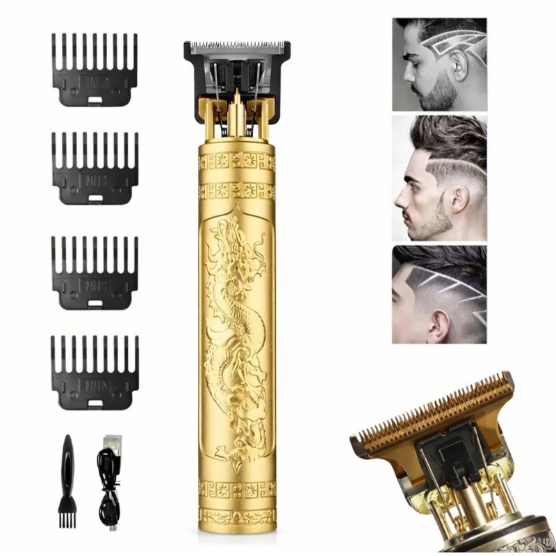 Máquina de Cortar Cabelo Dragão Aparador de Pelo Barba e Bigode Sem Fio ...