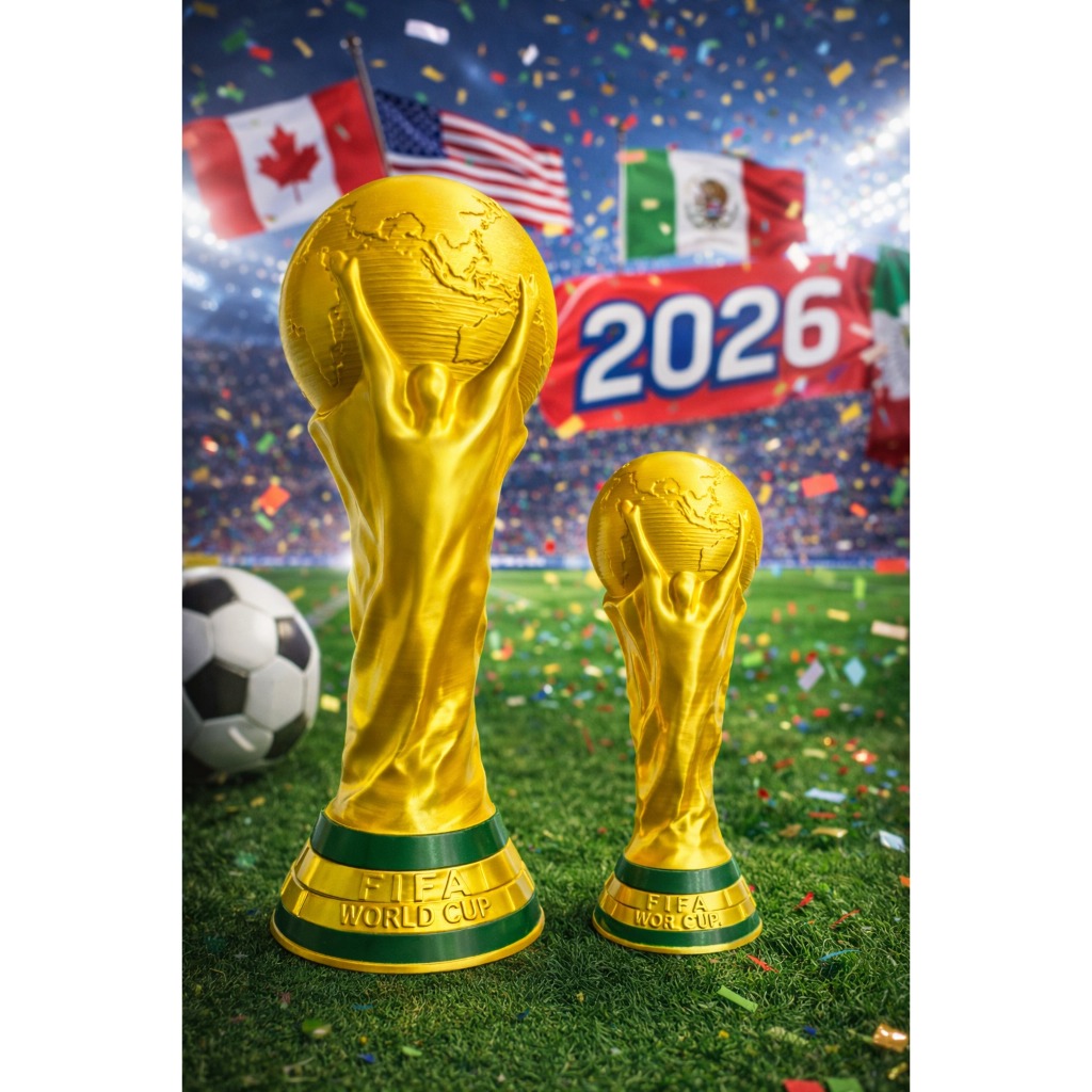 Troféu Copa do Mundo 2026 FIFA – Decoração Gamer | 14cm ou 23cm ...