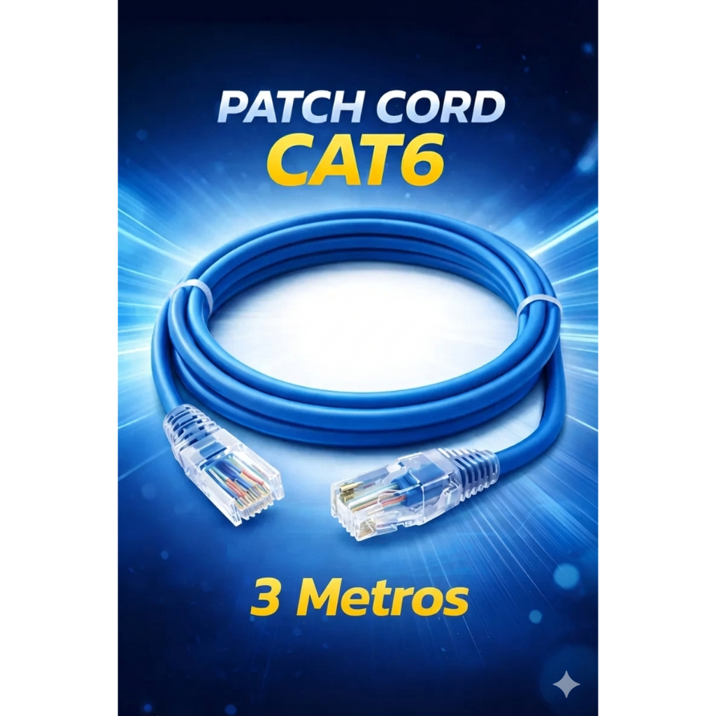 Cabo De Rede Cat 6a F/utp Blindado Gigalan Furukawa 3mts / 8mts /10mts ...