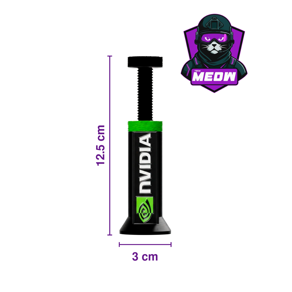 Suporte vertical ajustável anti-empenamento para placa de vídeo ...