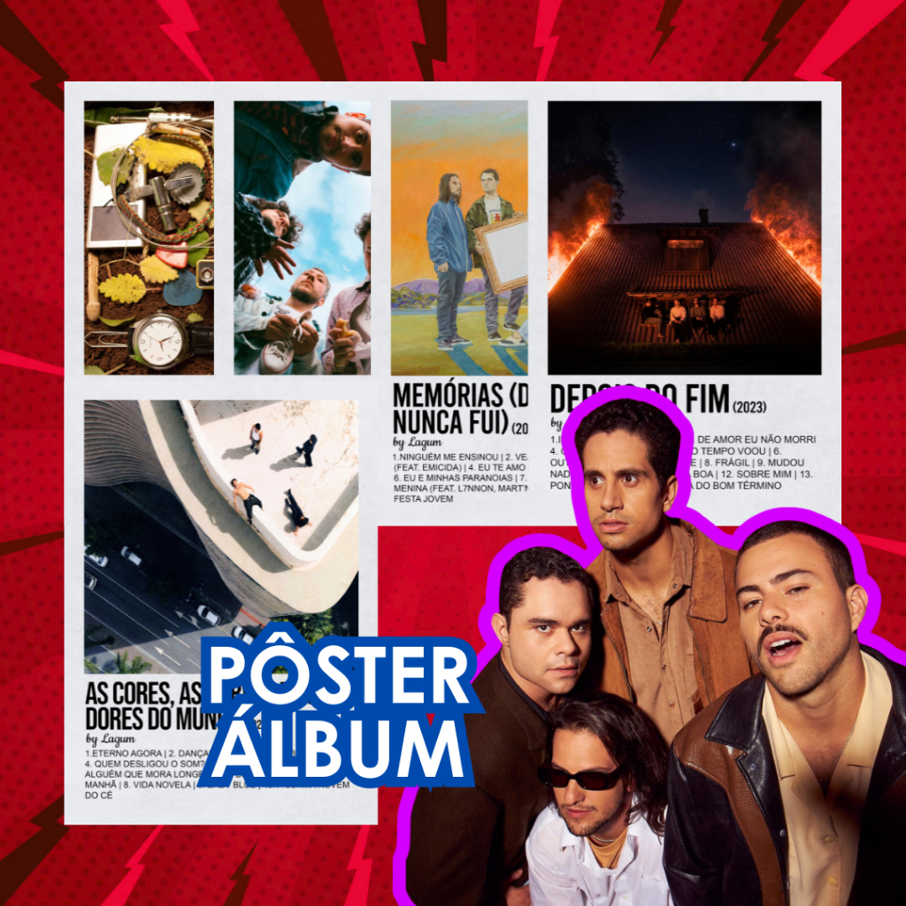 5 Pôsteres Álbum Lagum - Discografia | Shopee Brasil