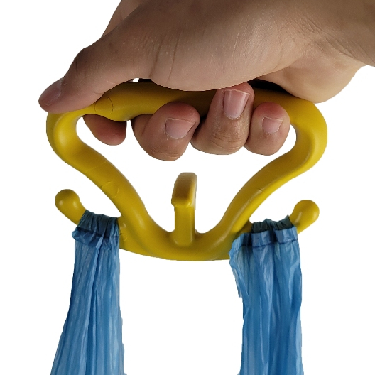 Carregador De Sacolas Supermercado Pesadas Alça Gancho Ergonômico ...