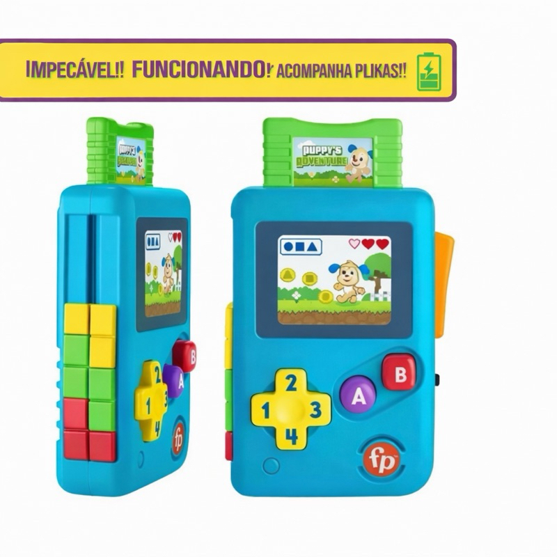 Brinquedo Meu Primeiro Video Game De Aprendizagem INGLÊS - Fisher Price ...