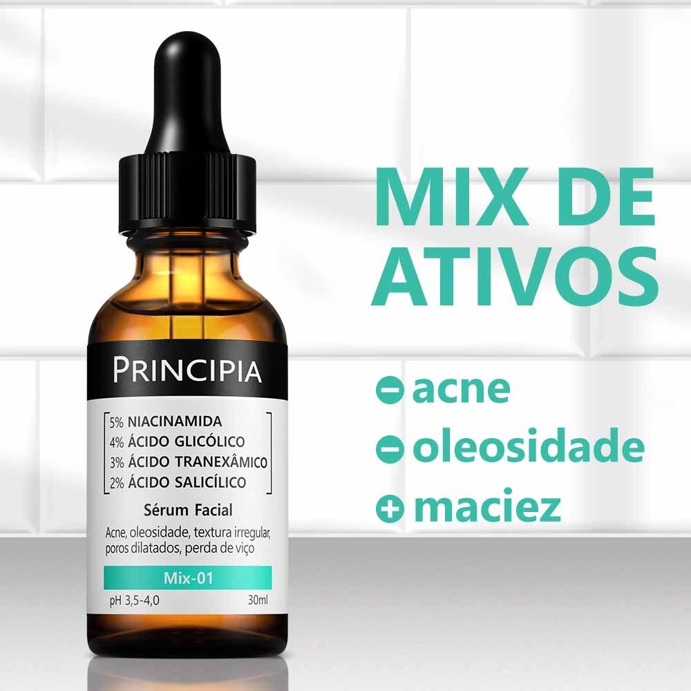 Sérum Principia Mix-01 (Niacinamida + Glicólico + Ácido Tranexâmico ...