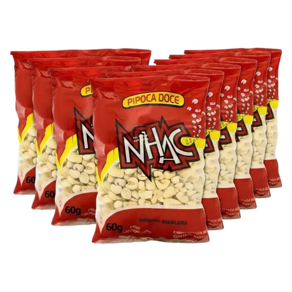 Pipoca Nhac Doce C|10Un 60g | Shopee Brasil