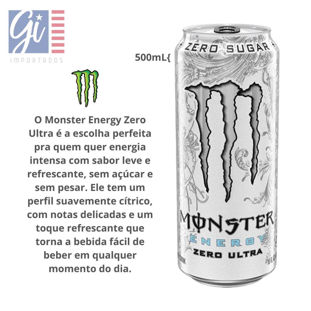 Energético Monster Zero Ultra - 500mL | Shopee Brasil