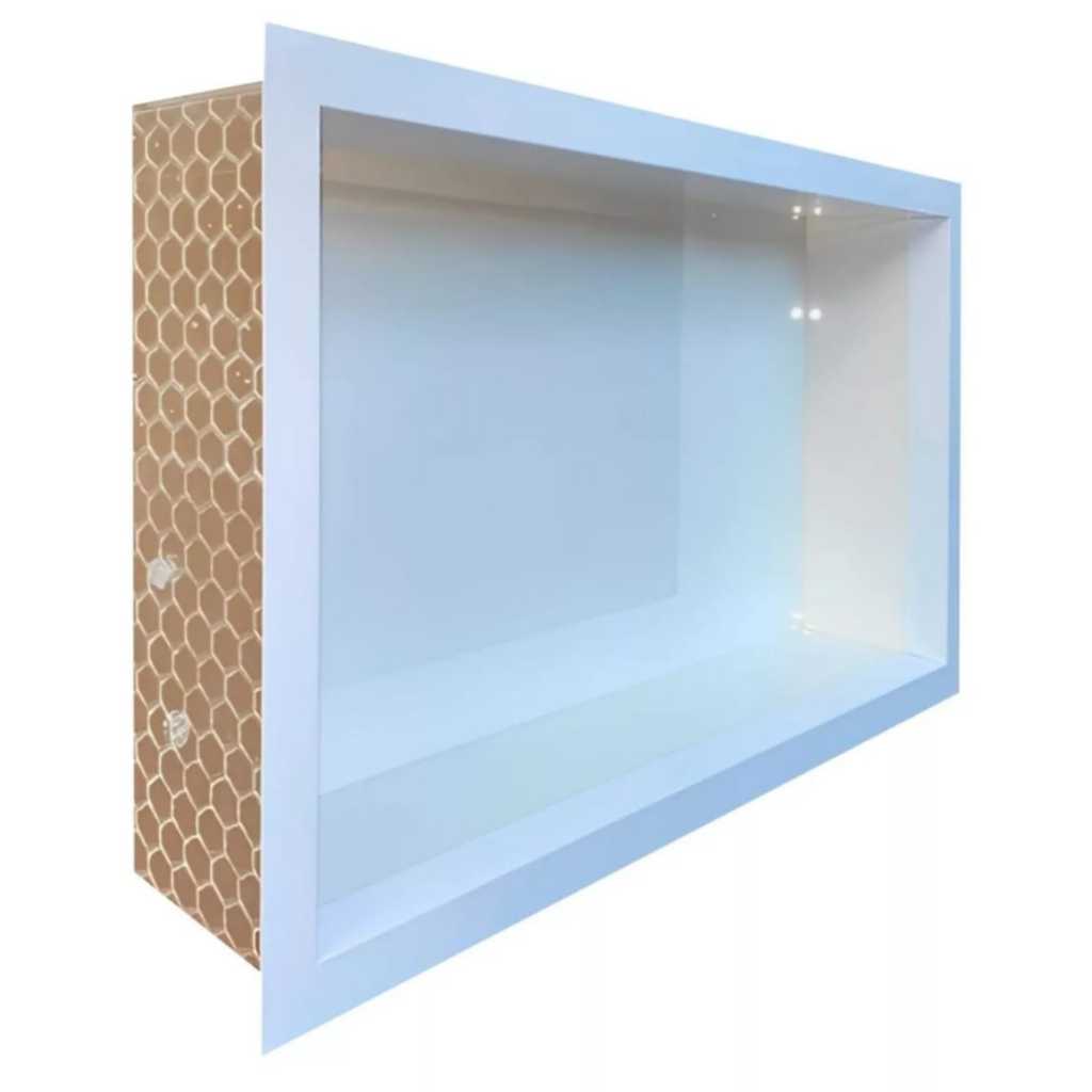 Nichos Em Porcelanato Para Banheiro de Embutir Com Borda De Aluminio ...