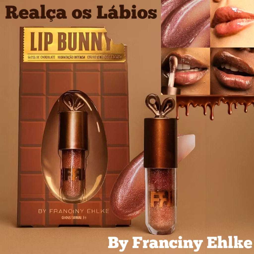 Gloss Labial Fran by Franciny Ehlke Lip Bunny 5G Chocolate Hidratante ...