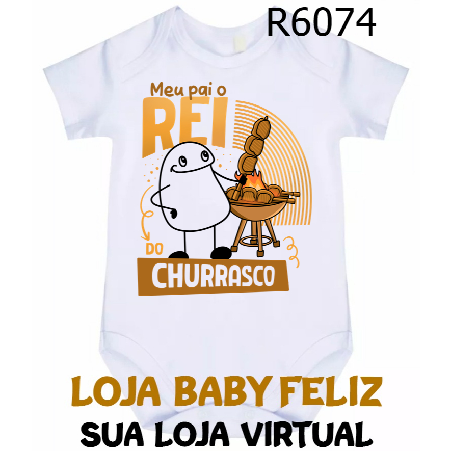 Body Bebê Meu Pai O Rei Do Churrasco R6074 | Shopee Brasil