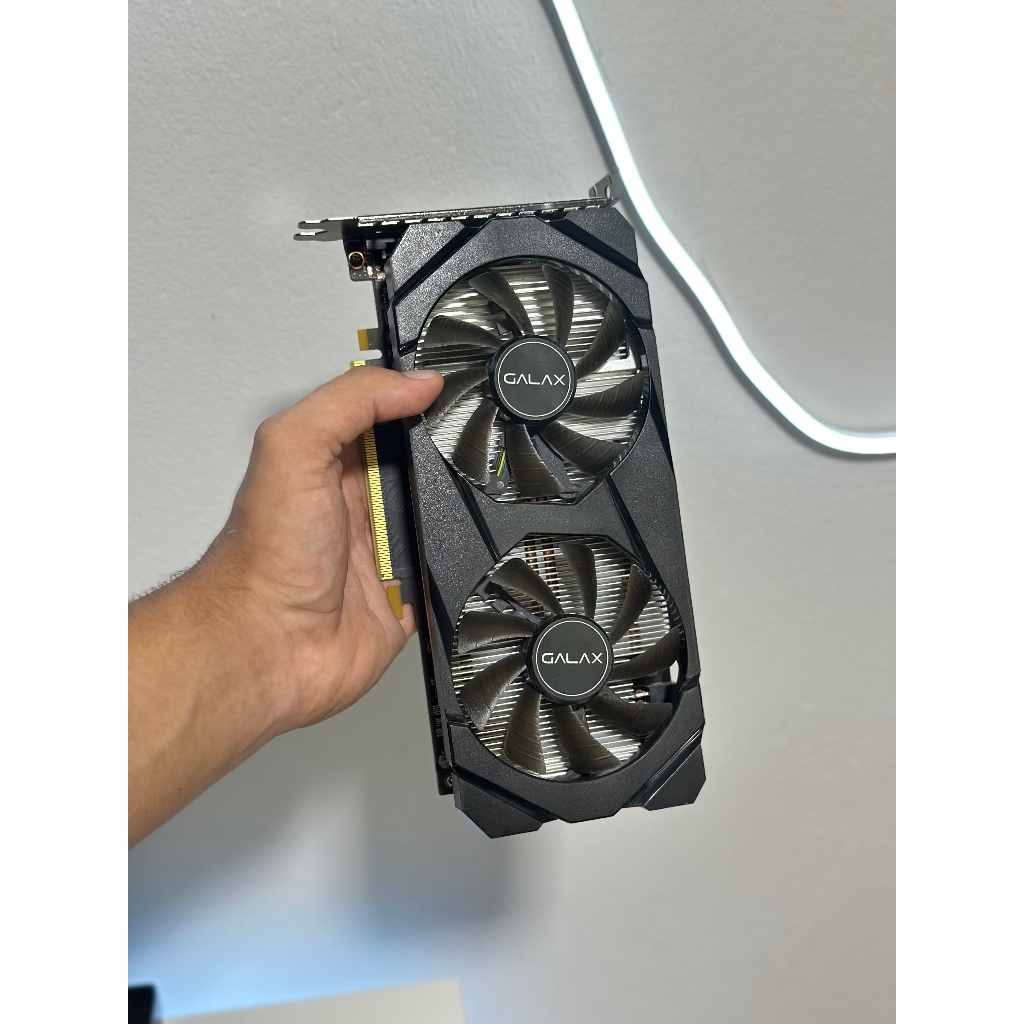 Placa de Vídeo Galax GeForce GTX 1660 1-Click OC 6GB – Usada | Shopee ...