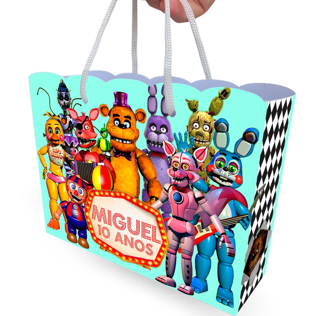 PEGUE E MONTE - Sacolinha Five Nights At Freddy's - FNAF para ...