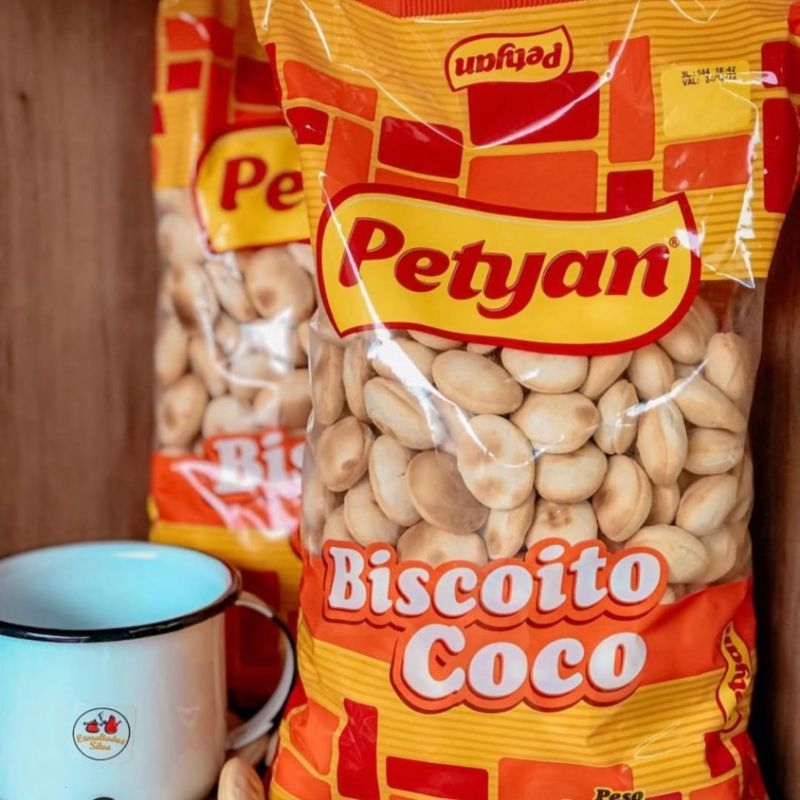 Kit 3x Biscoito de Coco Coquinho Petyan Pocazoi (3 unidades de 200g ...