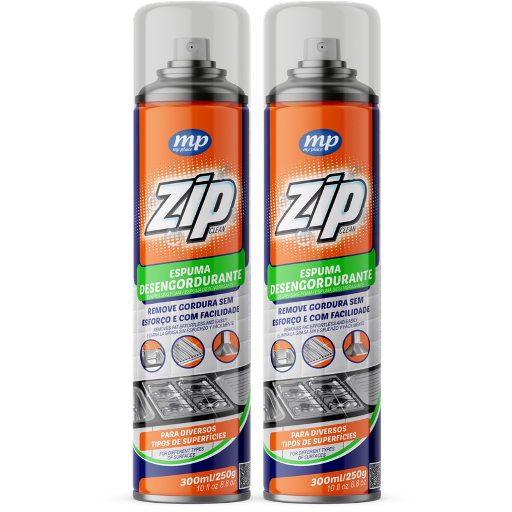 Kit 2 Desengordurante ZIP Spray Multiuso 300ml | Shopee Brasil