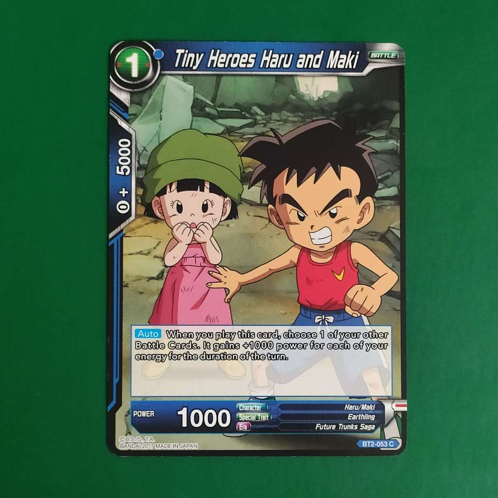 DBS-018 - Tiny Heroes Haru and Maki - Dragon Ball Super Card Game ...