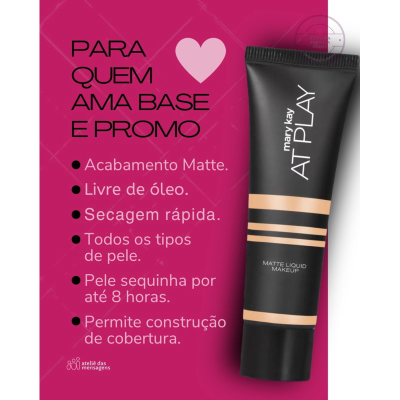 Base At Play matte Mary Kay Original | Shopee Brasil