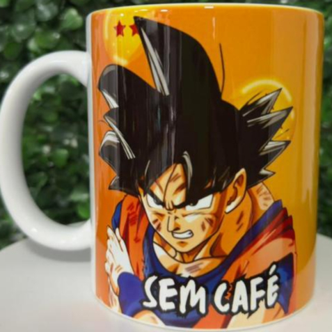 Caneca Goku Dragon Ball Com Café Sem Café - Varios Modelos Anime ...