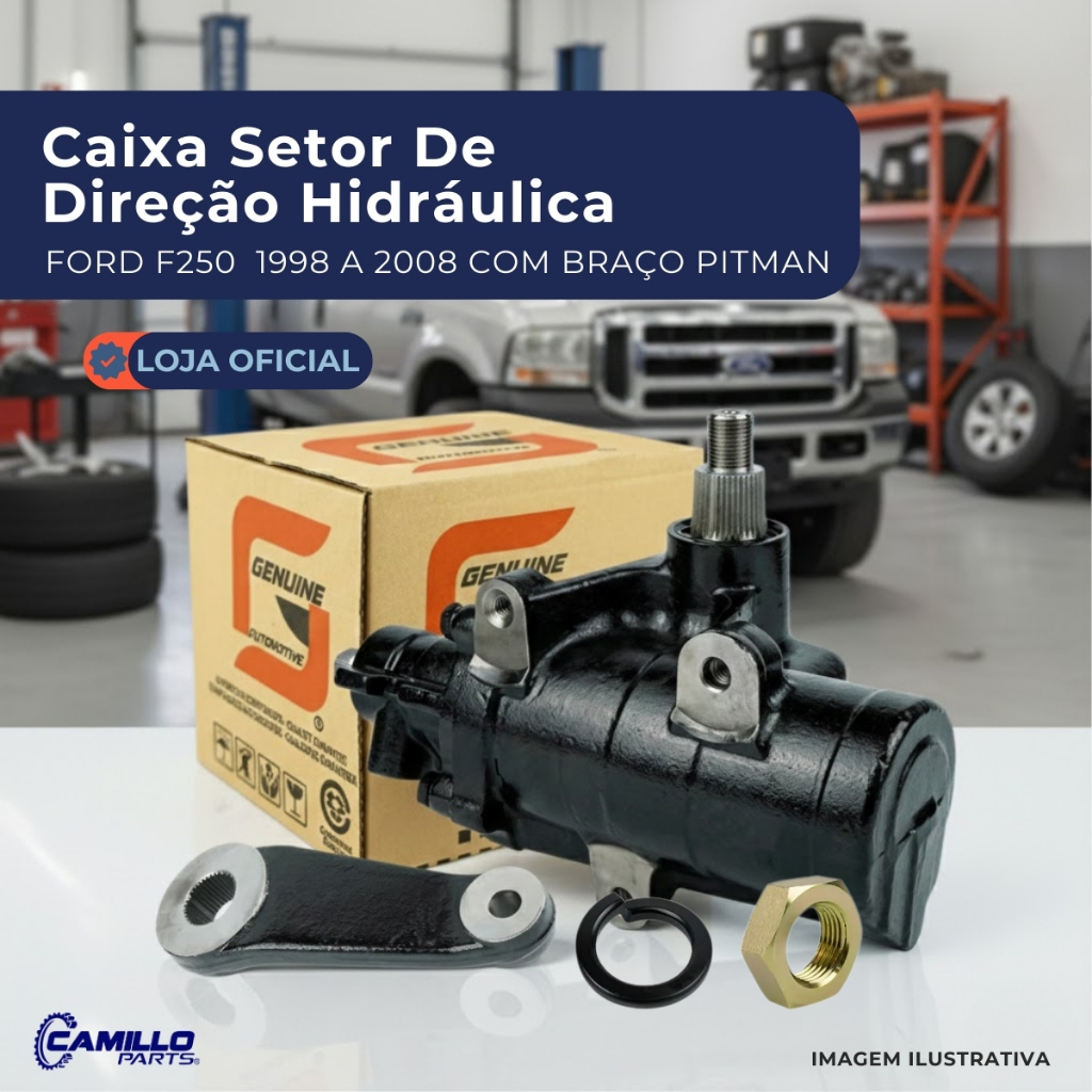 Caixa Setor Direção Hidráulica Ampri Ford F250 F350 F4000 1998 A 2008 ...