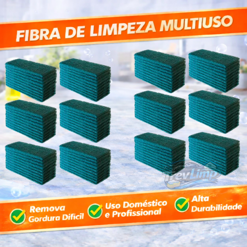 Fibra de Limpeza Verde Multiuso – Ideal para Panelas e Grelhas - 120 ...