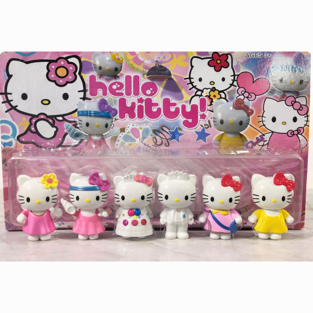 Hello Kitty Action Figure, Boneca Hello Kitty, Brinquedo Sanrio, Kit ...
