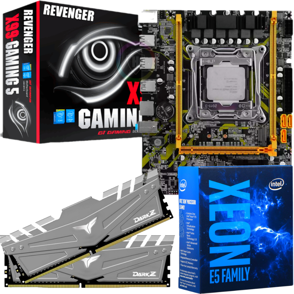 Kit Upgrade Gamer - Intel Xeon E5 2680 V4 24 Núcleos 3.3Ghz + Placa Mãe ...
