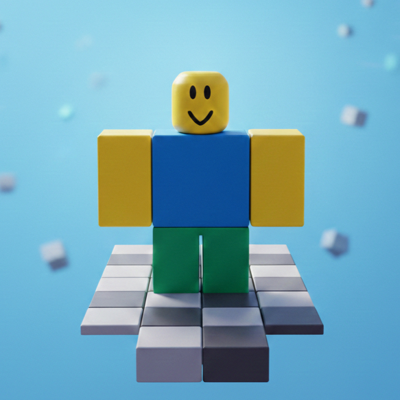 Roblox Noob Boneco Articulado | Miniatura Colecionável Desmontável ...