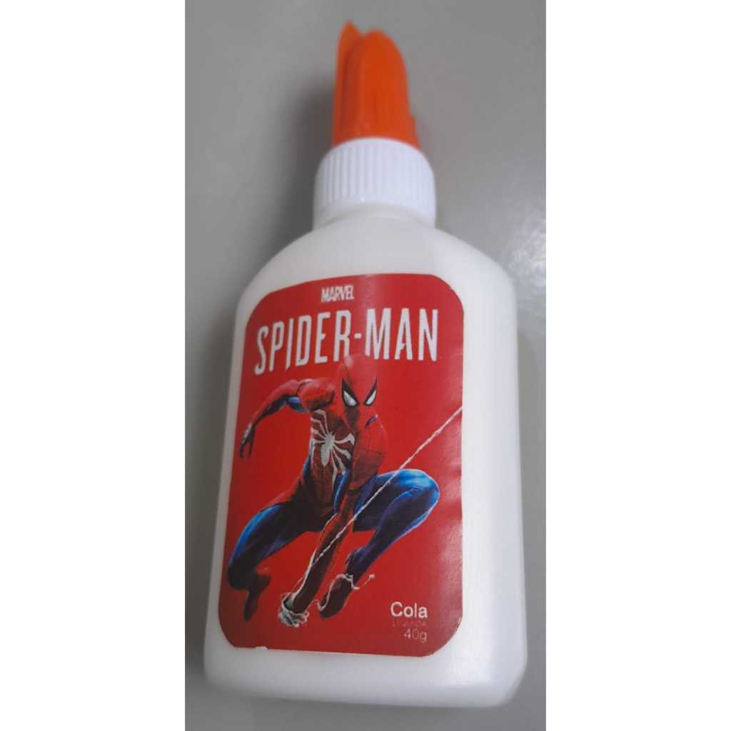 Cola Líquida Branca 40g Spider Man | Shopee Brasil