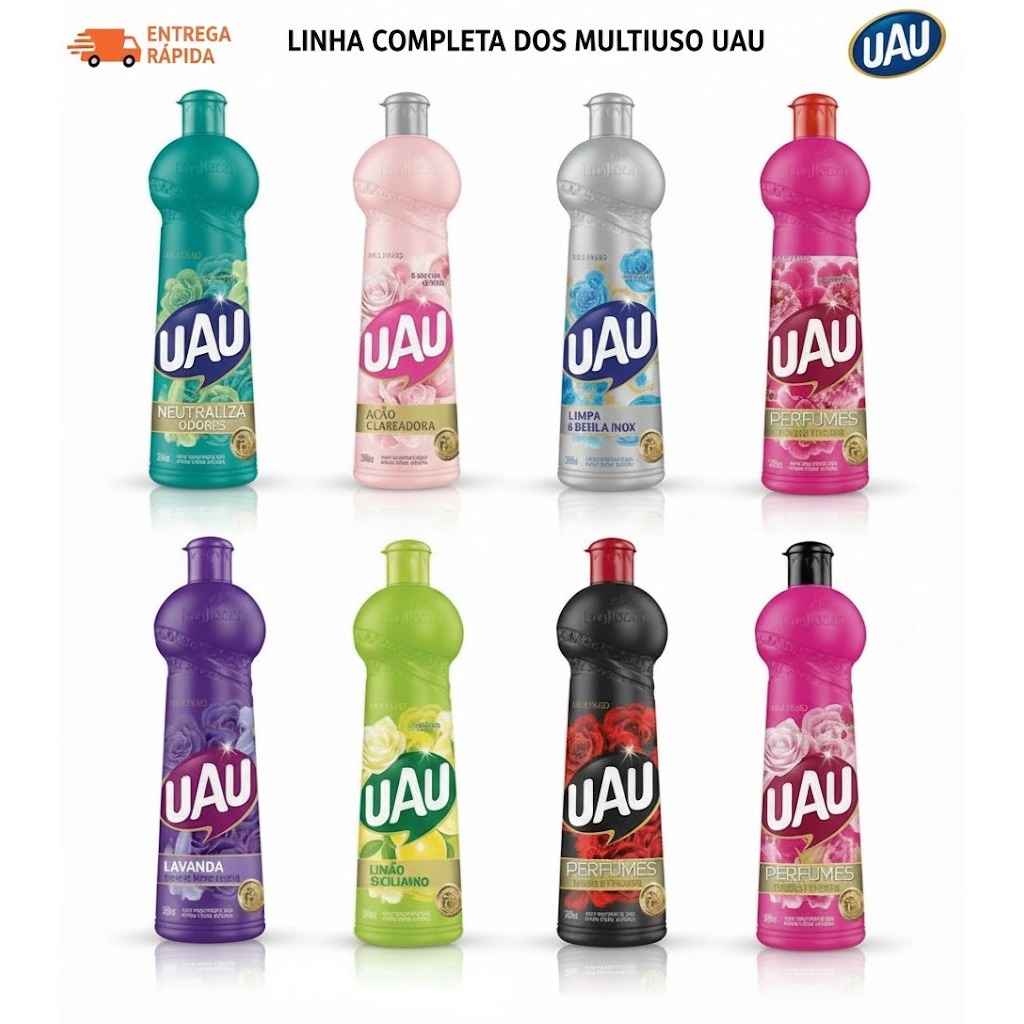 Multiuso 500ml Uau Limpa E Brilha Linha Completa - ORIGINAL | Shopee Brasil
