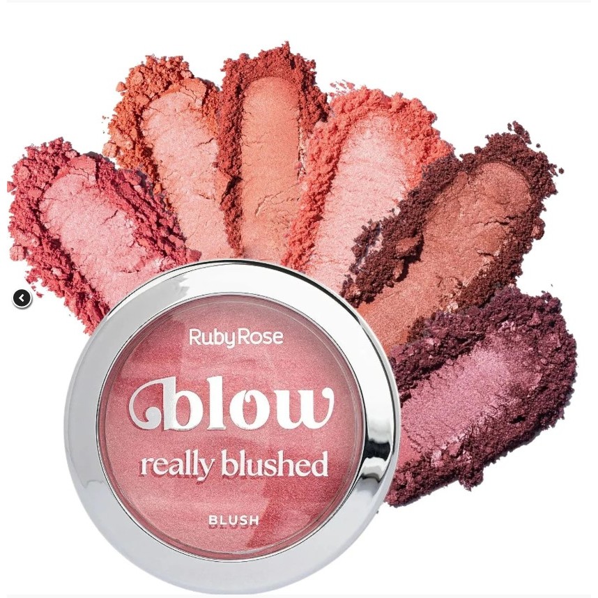 Blush Really Blushed Linha Blow Ruby Rose HB M12 | Shopee Brasil