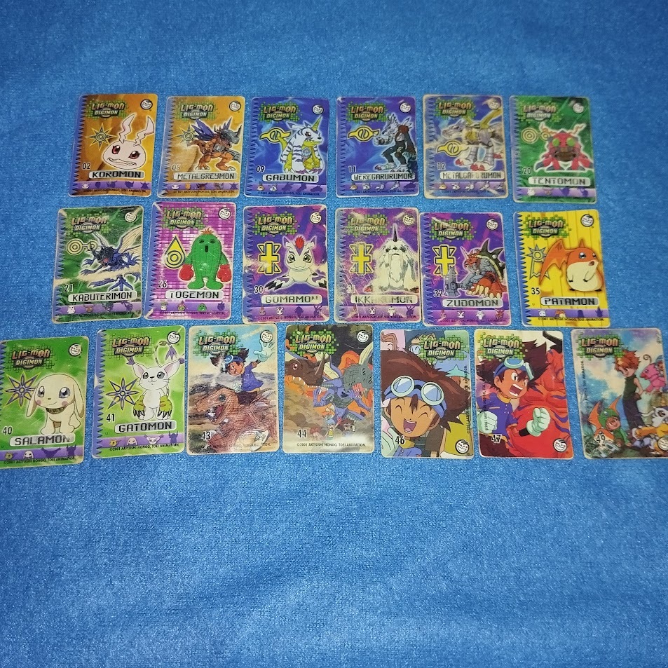 Tazos Digimon Antigos Originais Elma Chips | Shopee Brasil
