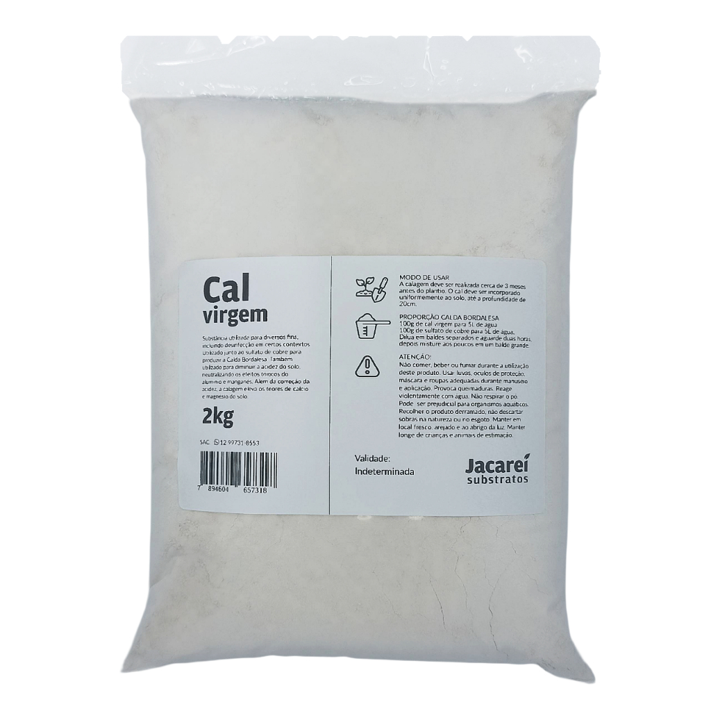 Cal Virgem Agrícola - Embalagem 2kg | Shopee Brasil
