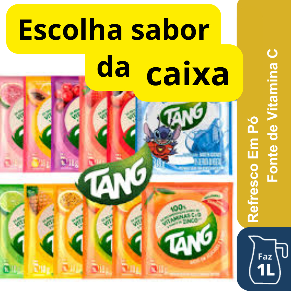 1 caixa de Suco em Pó TANG 18g cada envelope - Escolha o sabor da caixa ...