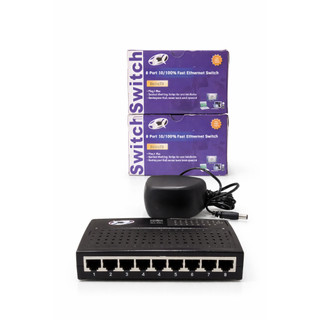 Hub 8 Portas Shark 10/100mbps Switch Rede Lan | Shopee Brasil