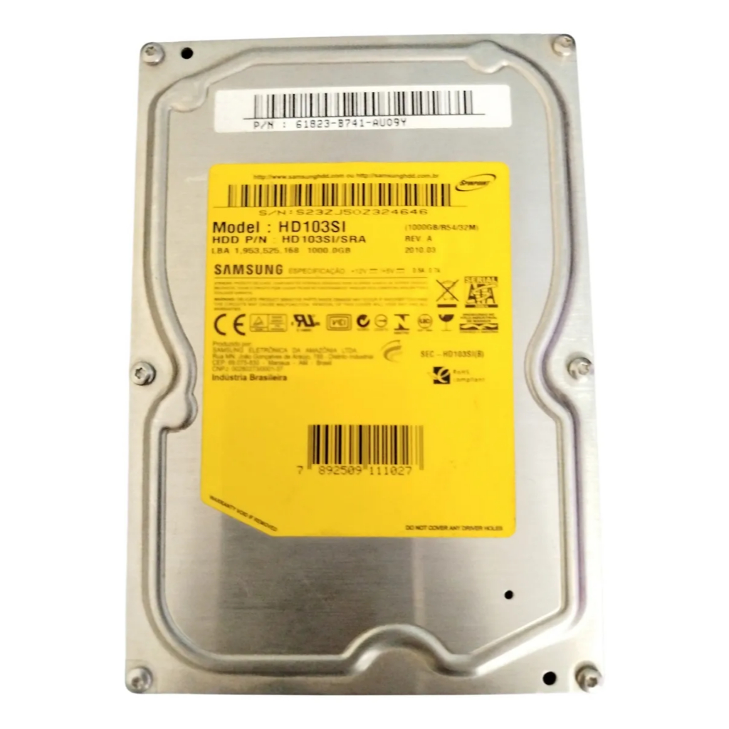 HD 1TB Samsung HD103SI 3.5 SATA 32MB 5400RPM Para Desktop PC | Shopee ...