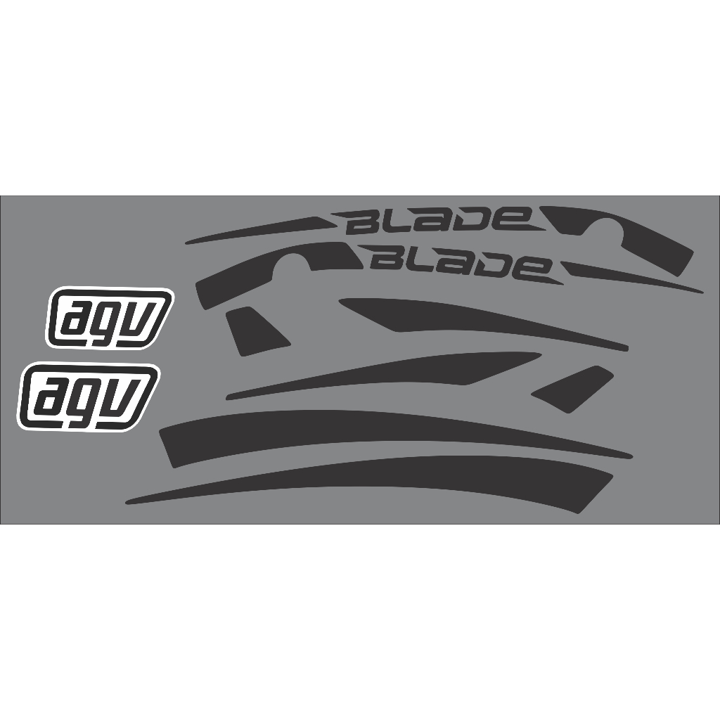 Adesivo AGV blade monocolor para AGV, ASX, FW3 e RACE TECH | Shopee Brasil