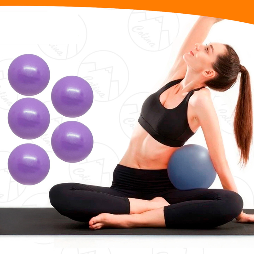 Kit 1/2/3/4/5 Mini Bola Yoga Pilates Abdominal 25cm De PVC Exercício ...
