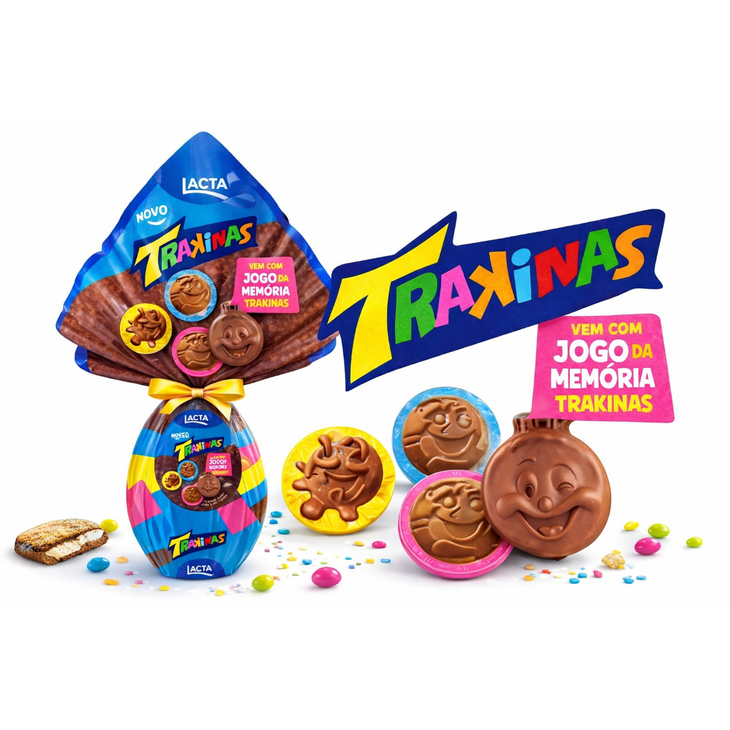 Novidade Ovo de Páscoa Trakinas Lacta 190g | Shopee Brasil