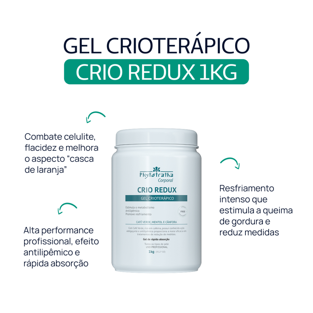 Crio Redux Gel Crioterápico 1kg Phytotratha Antilipemico Tipo De ...