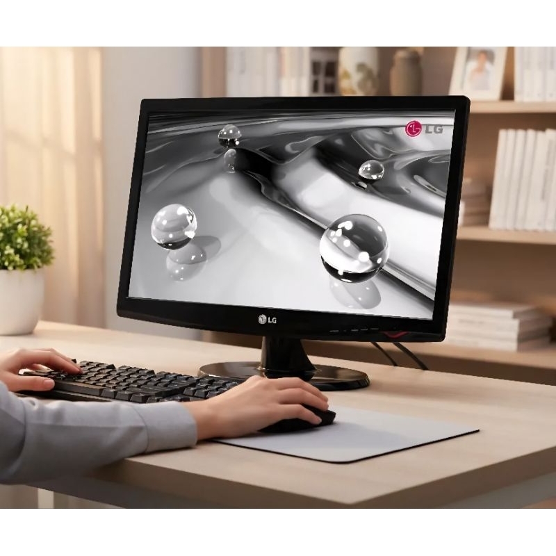 Monitor LG 19" Flatron LCD VGA Widescreen Preto Bivolt | Shopee Brasil