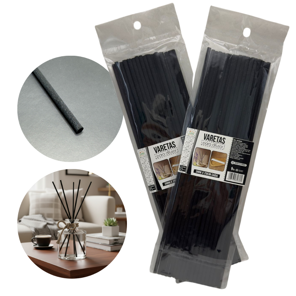 Kit Vareta de Fibra de Algodão Premium para Aromatizador Difusor de ...