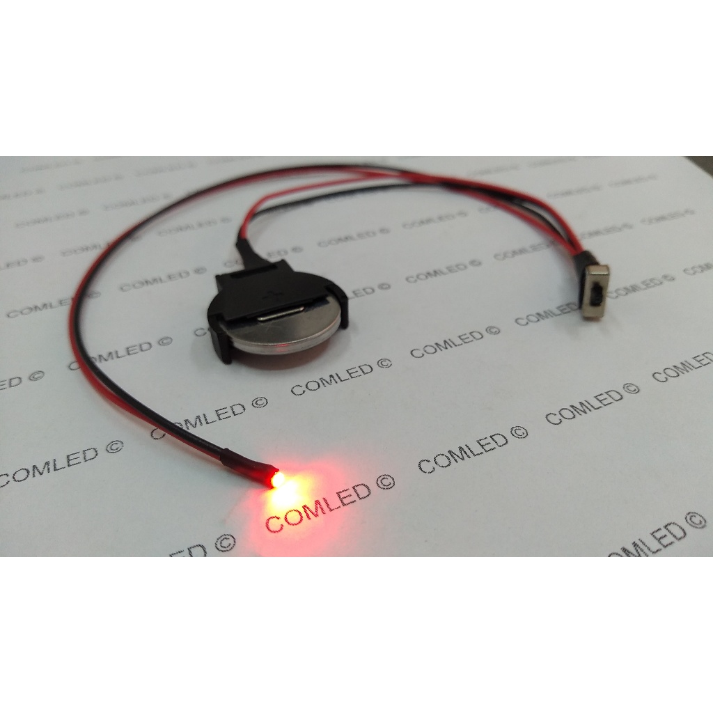 Kit Micro Led Lâmpada Luz Mini CR2032 - fio 1 metro - pronto Fácil ...