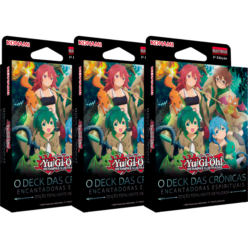 Yugioh Kit 3 Deck Das Crônicas Encantadoras Espirituais Spirit Cartas ...