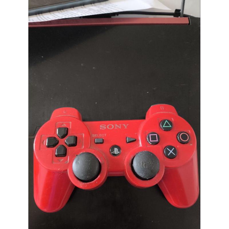 Controle original para Ps3 vermelho Usado com bastante marcas de uso ...
